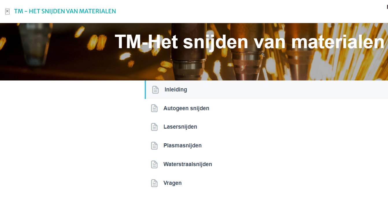 Techno-Skill TM - Het snijden van materialen
